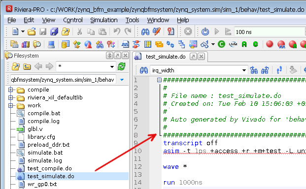 Performing Functional Simulation of Xilinx™ Zynq BFM in Riviera-PRO ...